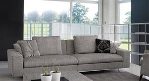 Corner sofa - DEFINY - GRASSOLER - contemporary / fabric / leather