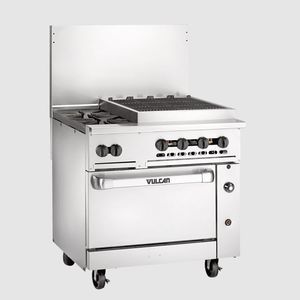 Gas range cooker - 36S-6B - VULCAN - commercial / professional / 4 burner
