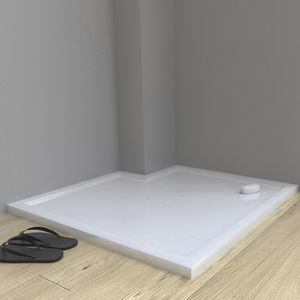 Square shower tray - SL - matki showering - raised / ceramic / non-slip