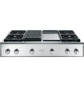 Induction cooktop - ZHU36RSRSS - Monogram - 5 burner / built-in / with ...