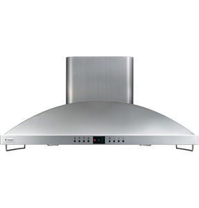 Island range hood - ZV850SPSS - Monogram - ducted / with built-in lighting