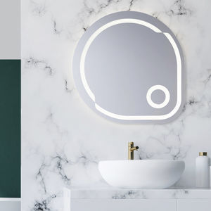 LED-illuminated bathroom mirror - ALBURY - BROSSIER SADERNE - wall ...