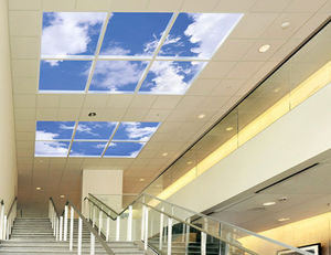 Sky ceiling LED panel - RECTILINEAR - Sky Factory - for backlit ceilings