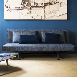 Contemporary armchair - LIMA - Tacchini - fabric / green