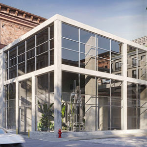 Panel curtain wall - POLIEDRA SKY 35 LUX - METRA Building - aluminum ...