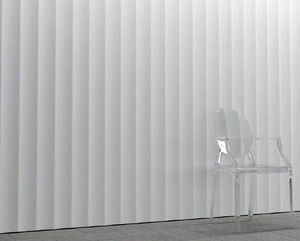 Wall-mounted decorative panel - CORRUGATED - Armourcoat USA - plaster / 3D