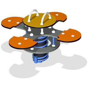 Plywood spring rocker - M101 - KOMPAN - animal / 1-seat