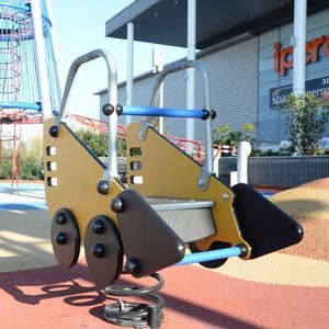 Plywood spring rocker - M128 - KOMPAN - 4-seater