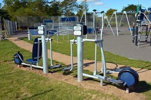 Outdoor fitness apparatus - KPX130 - KOMPAN - for public space