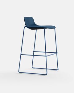 Contemporary office stool - BOSS PT SB - IBEBI - fabric / aluminum base ...