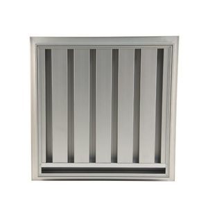 Aluminum ventilation grill - 411 - RENSON - rectangular / exterior ...