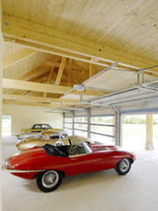 Glue-laminated wood beam - PISCINE-BAR/AUBE - Haas - rectangular / arched