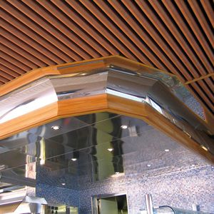 Aluminum suspended ceiling - S MULTILINE - Atena spa - steel / strip ...