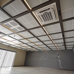 Aluminum suspended ceiling - MULTILEVEL CUBE - Atena spa - steel ...
