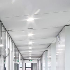 Steel suspended ceiling - BANDRASTER | PARALLEL - Atena spa - mesh ...