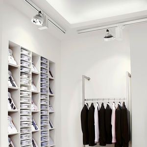 Halogen track light - ACTION - Leds-C4 - round / aluminum / glass