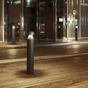 Urban bollard light - TORCH - Leds-C4 - contemporary / aluminum ...