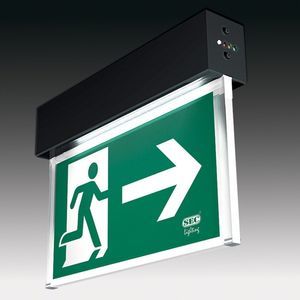 Surface mounted emergency light - LEDLUX2-V - Sec - rectangular / LED ...