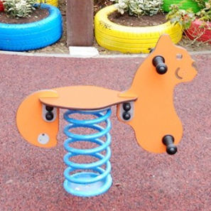 Metal spring rocker - PONY - TLF srl - HPL / animal / 1-seat