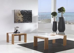 Contemporary coffee table - WHITE - Tadel Grup - glass / rectangular / home