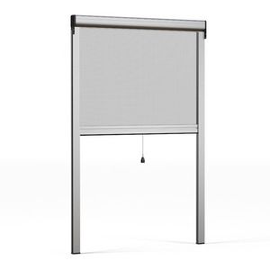 Roll-up insect screen - AMBRA - PRIMED - for windows