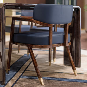 Contemporary chair - Eclipse - TURRI - indoor / fabric / leather