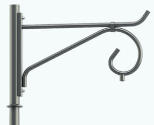 Galvanised steel lamp post arm - SWING - GROUPE RAGNI