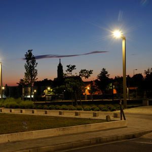 Urban lamp post - MARGO - GROUPE RAGNI - original design / steel / LED
