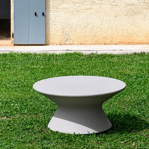 Contemporary coffee table - ATENE - PLUSt COLLECTION - HPL / polyethylene base / round