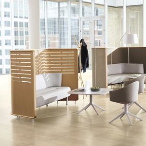 Modular upholstered bench - TEKNION DNA - Teknion - contemporary ...