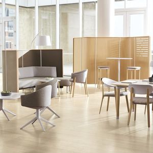 Modular upholstered bench - TEKNION DNA - Teknion - contemporary ...