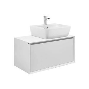 Wall-hung washbasin cabinet - View : 63021 series - Sanindusa - MDF ...