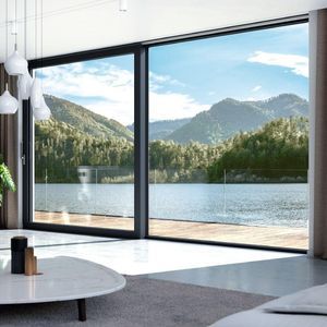 Aluminum sliding system - AS PD 75.HI - Schüco - glass door / wall ...