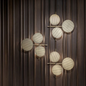 Interior wood panel - FRACTAL - Emmemobili - wall / oak / cherrywood