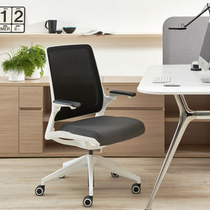 Contemporary executive chair - TUA - ESTEL - leather / fabric / wooden
