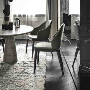 Contemporary chair - Bella HP - Frag - indoor / fabric / leather