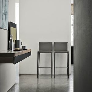 Contemporary bar chair - Bella GP - Frag - indoor / fabric / leather