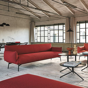 Contemporary sofa - AREA DV3_BR M TS - Midj - brown / gray / beige