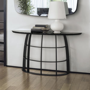Contemporary sideboard table - CROSS - Target POINT - glass / porcelain ...