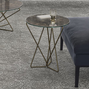 Contemporary side table - DRUM CORNER - Target Point - glass ...