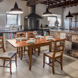 Traditional dining table - ROMEO - Tonin Casa - lacquered wood / wooden ...