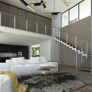 Half-turn staircase - LERICI MINI F1 - ITALIAN FASHION STAIRS - wooden ...