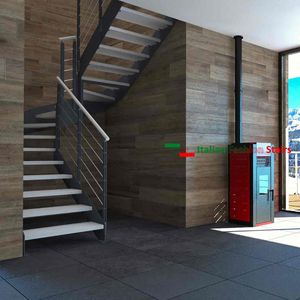 Half-turn staircase - LERICI MINI F1 - ITALIAN FASHION STAIRS - wooden ...