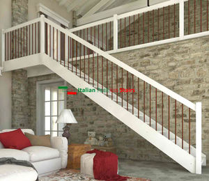 Half-turn staircase - LERICI MINI F1 - ITALIAN FASHION STAIRS - wooden ...