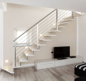 Half-turn staircase - LERICI MINI F1 - ITALIAN FASHION STAIRS - wooden ...