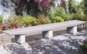 Contemporary public bench - BA78P - Francioli - granite / without ...