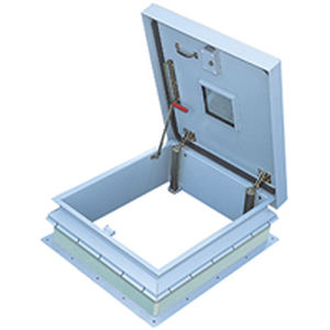 Rooftop hatch - E-50TB - Bilco UK - square / aluminum / with ladder