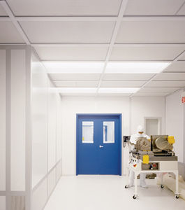 Aluminum suspended ceiling - AVIAR - Gordon - panel / acoustic / curved