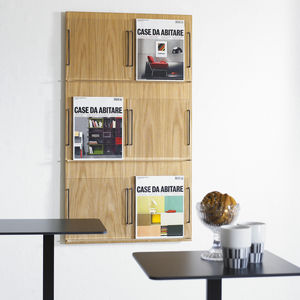 Wall-mounted brochures rack - RIDÅ - KARL ANDERSSON - wooden / commercial