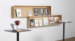 Wall-mounted brochures rack - RIDÅ - KARL ANDERSSON - wooden / commercial